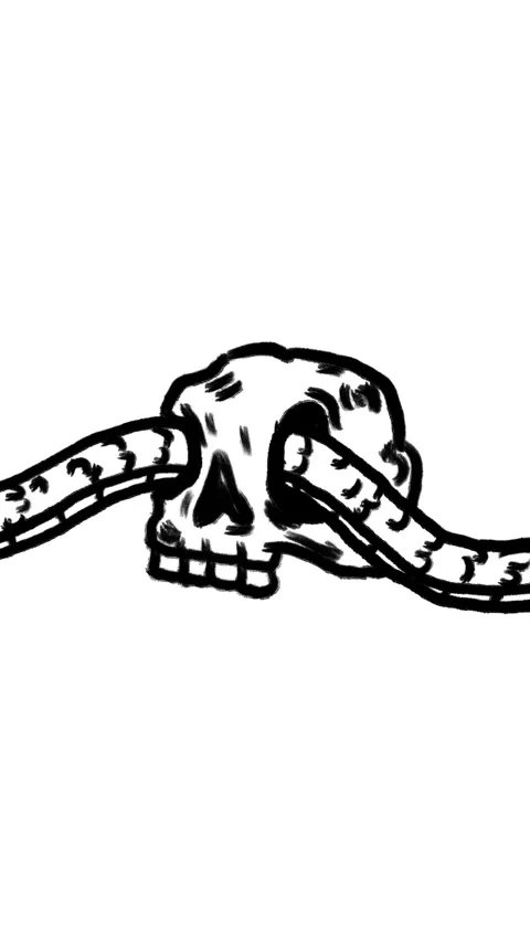 Horror Line Art Stock Videos – Royalty-Free HD & 4K Videos