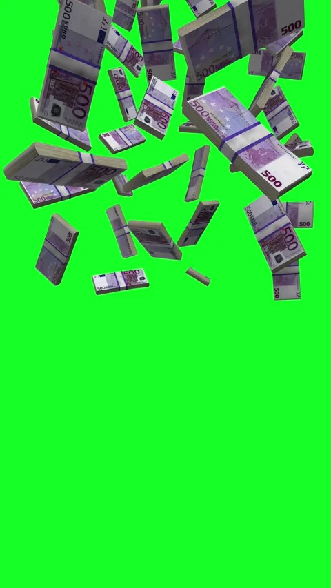 Green Screen Money Falling Stock Video Footage | Royalty Free Green ...