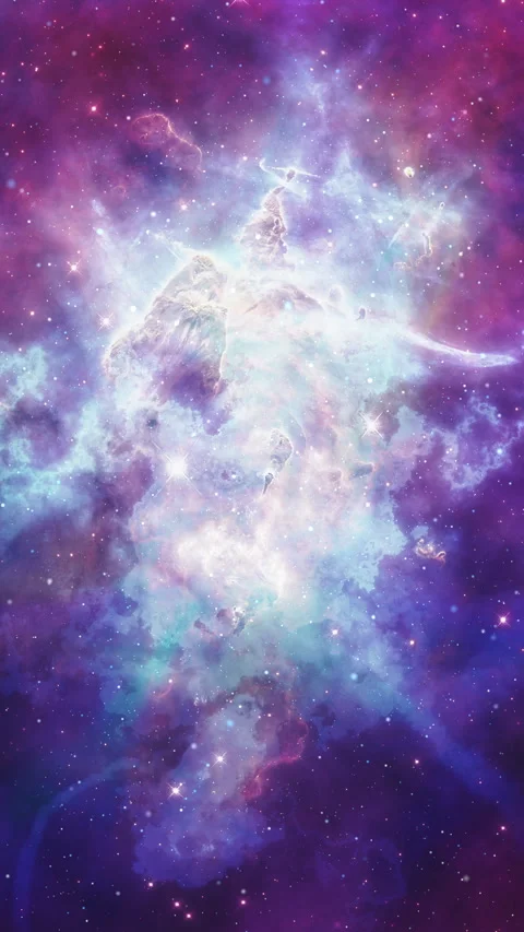 Vertical Abstract Nebula Galaxy Space Tr... | Stock Video | Pond5