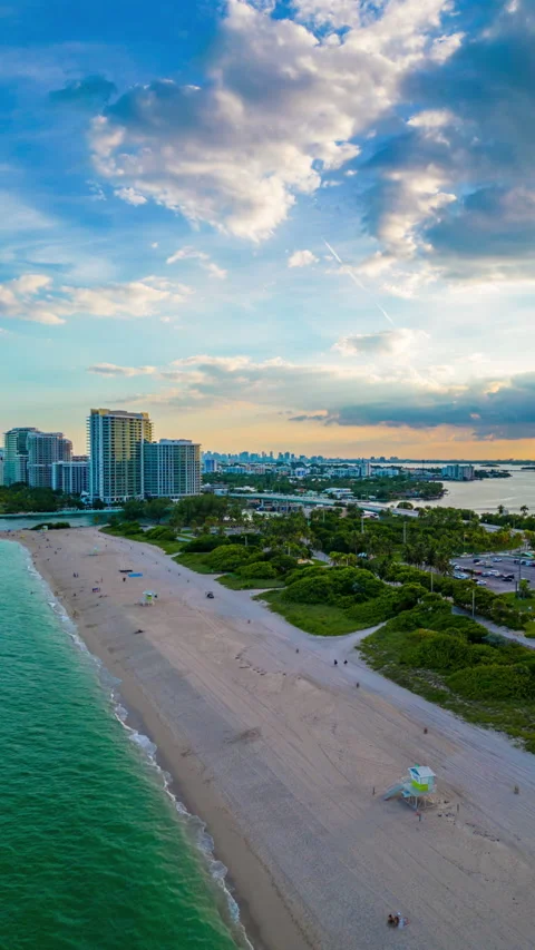 Vertical aerial hyperlapse Miami Beach H... | Stock Video | Pond5