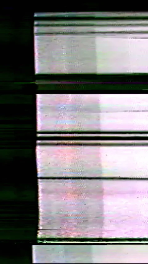 Vertical analog glitch real vhs distorti... | Stock Video | Pond5