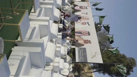 Vertical - Arab Judges At The Show Jumpi... | Stock Video | Pond5