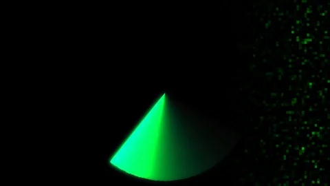 Vertical Basic Swap Radar Laser Scan Gre... | Stock Video | Pond5