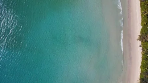 vertical bird's eye top view alone lonel... | Stock Video | Pond5