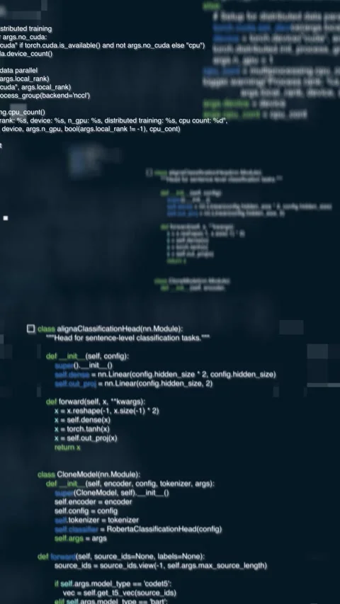 Vertical coding animation | Stock Video | Pond5