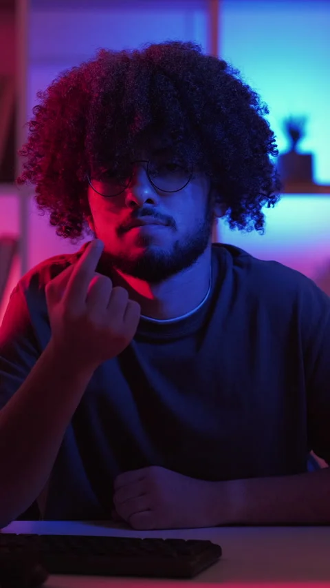 Vertical come here inviting man meme exp... | Stock Video | Pond5