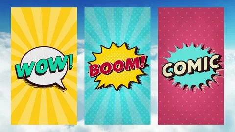 After Effects: Vertical Comic Cartoon Title #308701165