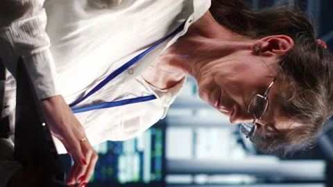 Vertical Data center with AI supercomput... | Stock Video | Pond5