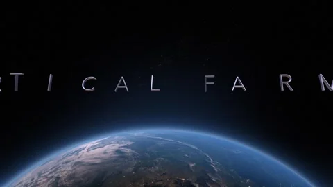 Vertical farming 3D title animation on t... | Stock Video | Pond5