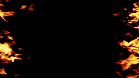 Vertical fire frame flame background yel... | Stock Video | Pond5