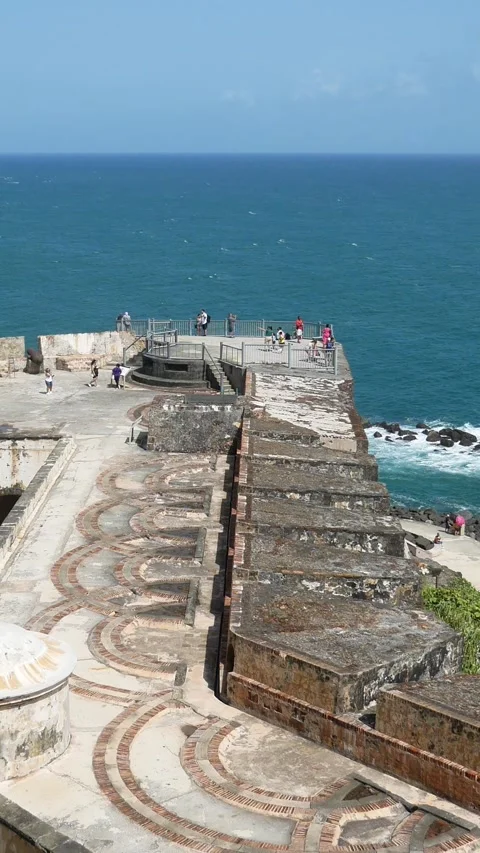 Vertical footage El Morro Spanish Fort ... | Stock Video | Pond5