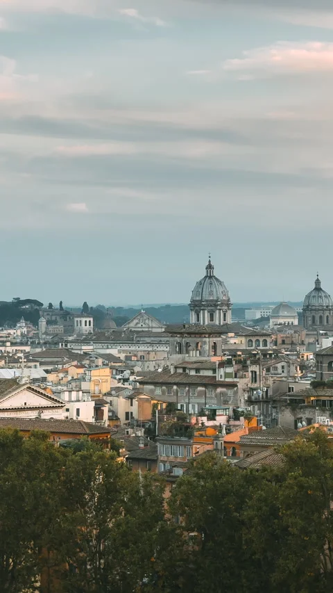 Vertical Footage Rome, Italy. Cityscape ... | Stock Video | Pond5