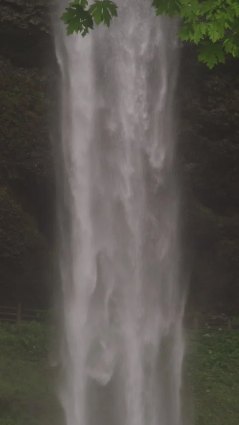 Vertical Footage of a Waterfall with a P... | Stock Video | Pond5