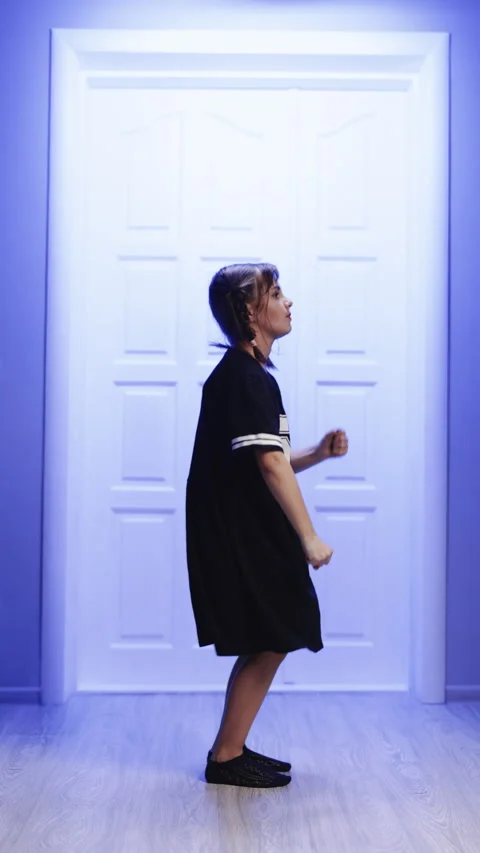 Vertical Format Video of young girl tikt... | Stock Video | Pond5