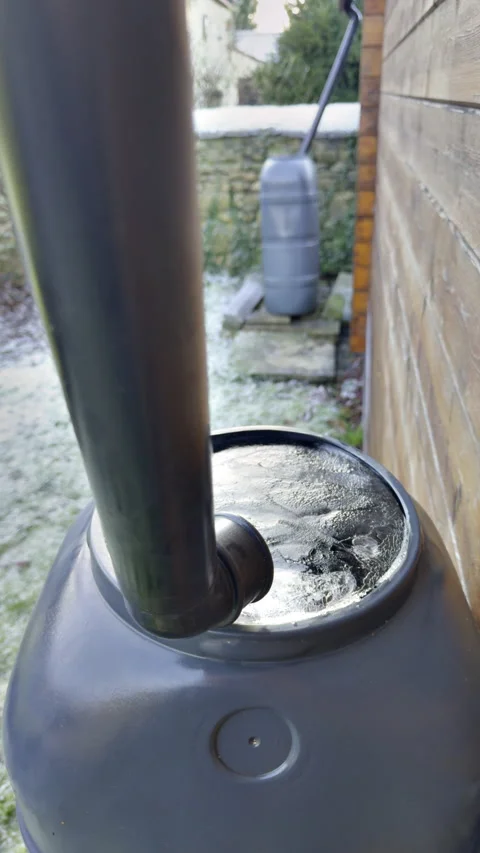 Vertical - A frozen, iced over, full wat... | Stock Video | Pond5