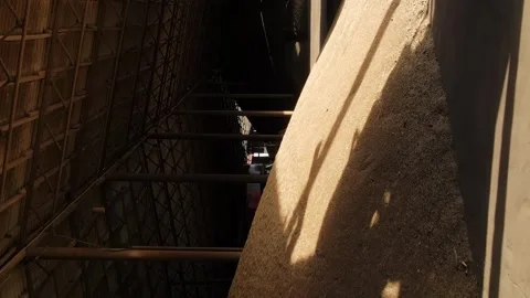 Vertical grain storage hangar agricultur... | Stock Video | Pond5