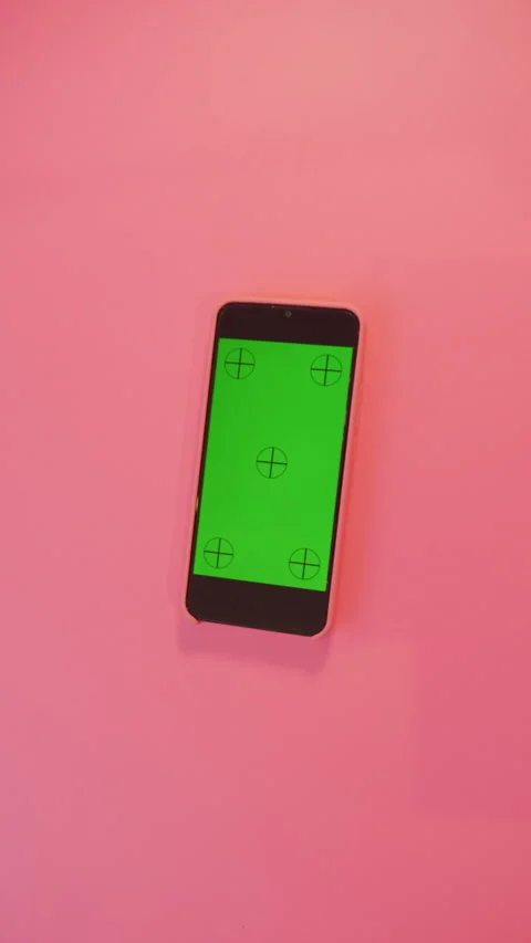 Vertical Green Screen Smartphone Pink Ba... | Stock Video | Pond5
