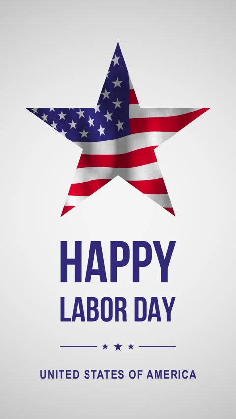 Vertical Happy Labor Day Background, Ani... | Stock Video | Pond5