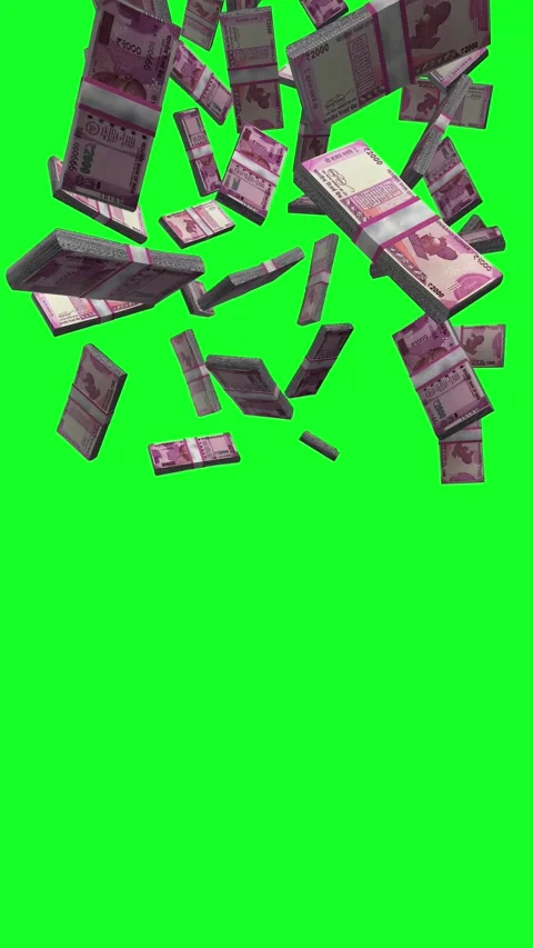 Vertical Indian Rupees Money Falling Ani... | Stock Video | Pond5