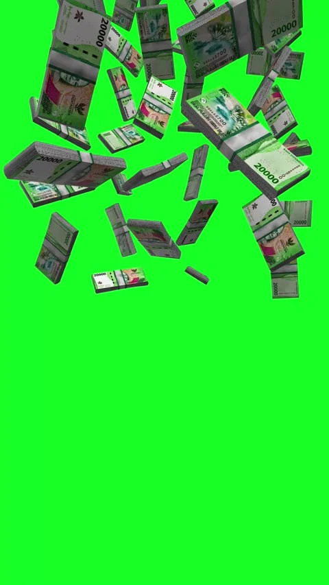 Vertical Indonesian Rupiah Falling Anima... | Stock Video | Pond5