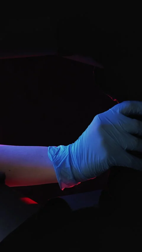 Vertical lab horror scary hand fingers r... | Stock Video | Pond5