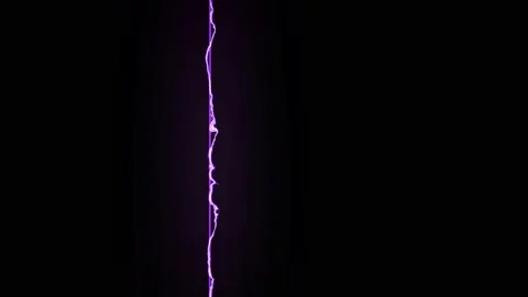 vertical line of a purple electric curre... | Stock Video | Pond5