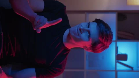 Vertical no gesture skeptic man meme exp... | Stock Video | Pond5