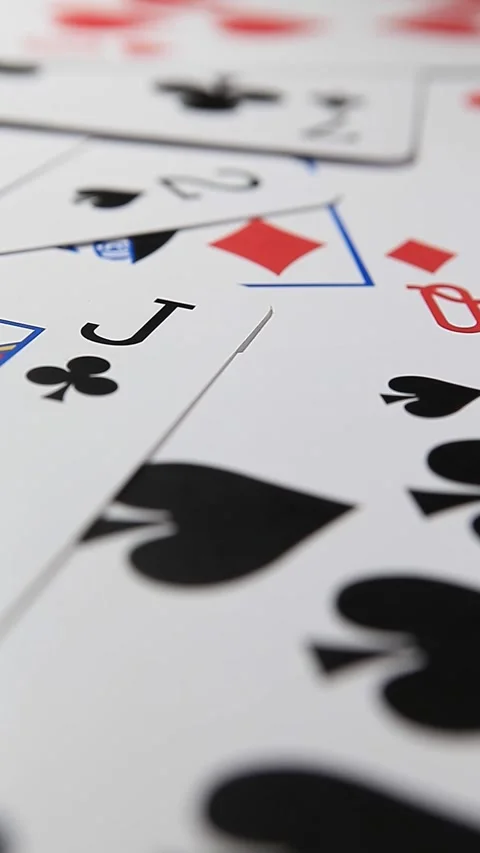 vertical playing card background | Stock Video | Pond5