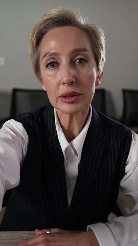 Vertical Pov Portrait Of Confident Middl Stock Video Pond5