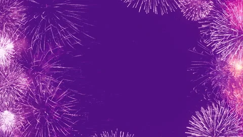 Vertical Purple gold Fireworks Chinese N... | Stock Video | Pond5