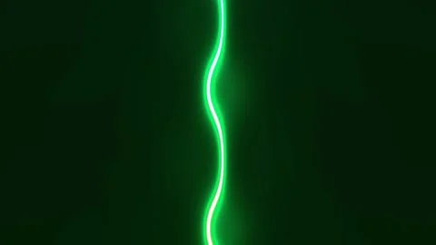Vertical Ray Of Green Neon Light Moving ... | Stock Video | Pond5