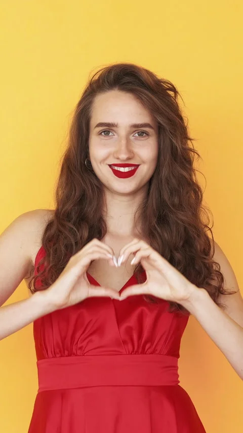 Vertical romantic greeting meme woman lo... | Stock Video | Pond5