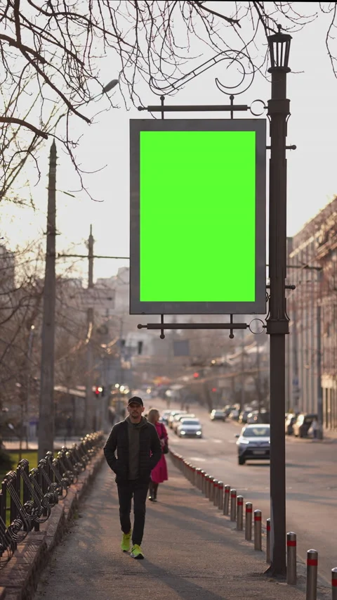Vertical Screen: Advertising green scree... | Stock Video | Pond5