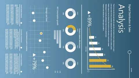 Vertical Screen Graph and Diagram Mockup | Stock Video | Pond5