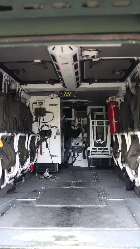 Vertical screen inside armored vehicle r... | Stock Video | Pond5