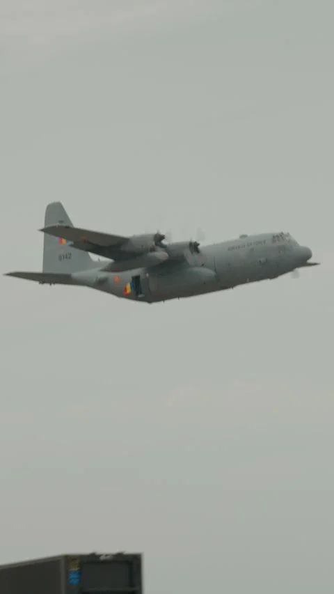 Vertical Screen People filming Air Force... | Stock Video | Pond5