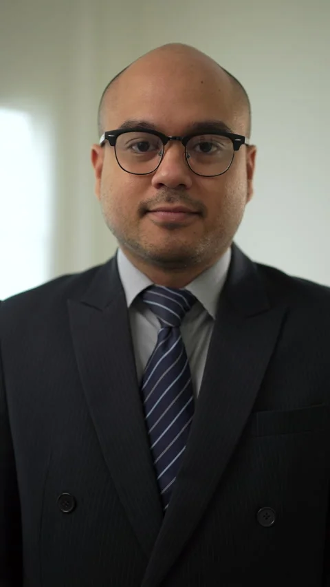 Vertical shots of portrait Confident bus... | Stock Video | Pond5