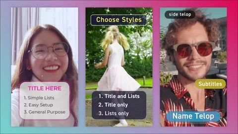 Vertical Simple List Overlay ~ After Effects #185537247