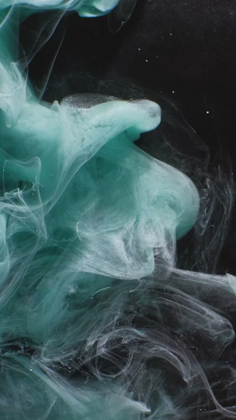 Vertical smoke splash paint water blue v... | Stock Video | Pond5