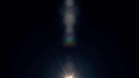 vertical sun moving lights optical lens ... | Stock Video | Pond5