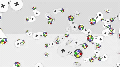 Vertical Transition 3D Video Game Joypad... | Stock Video | Pond5