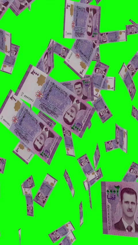 Vertical video of 2000 SYRIAN POUND note... | Stock Video | Pond5