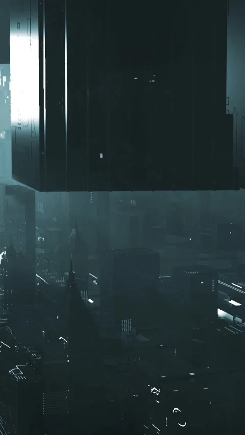 vertical video - 3d animation of city in... | Stock Video | Pond5