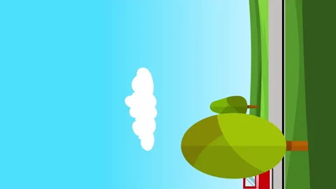 vertical video 4k cartoon 2D animation- ... | Stock Video | Pond5