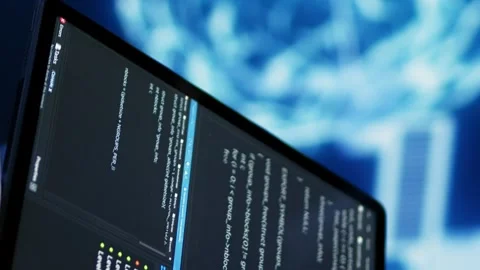 Vertical video AI employee runs code in ... | Stock Video | Pond5