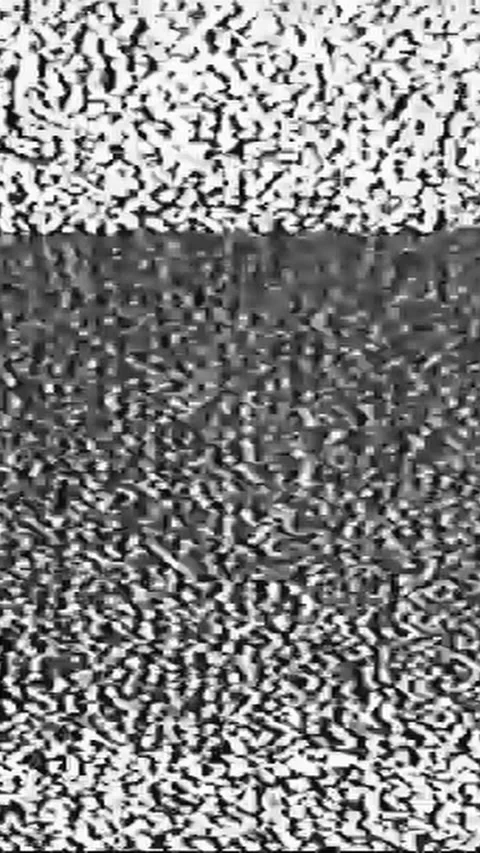 Vertical video analog glitch old tv stat... | Stock Video | Pond5