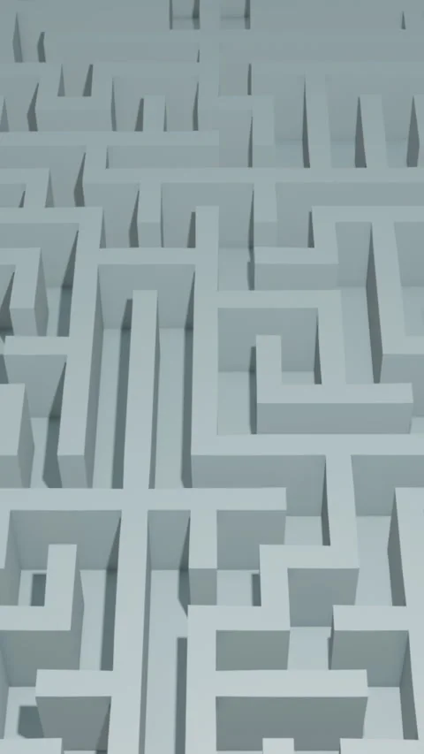 vertical video animation - big maze top ... | Stock Video | Pond5