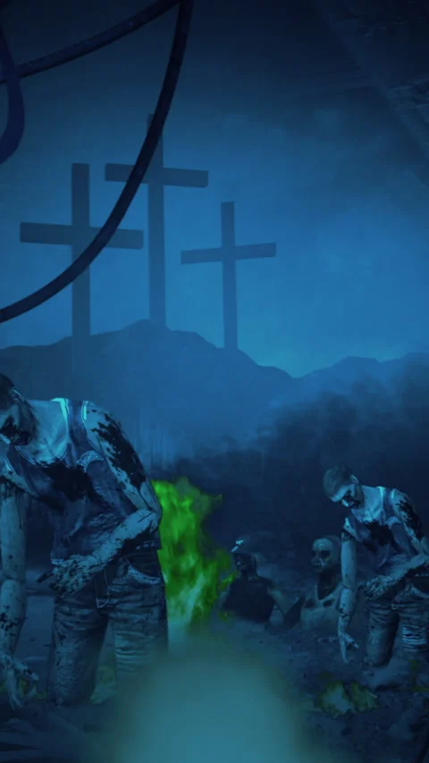 vertical video animation - Post apocalyp... | Stock Video | Pond5