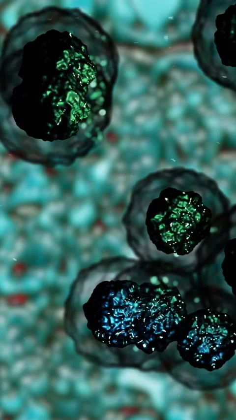 vertical video - animation of Sick Red B... | Stock Video | Pond5