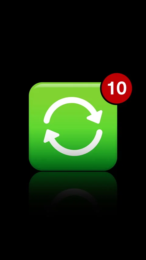 Vertical video animation of update app i... | Stock Video | Pond5